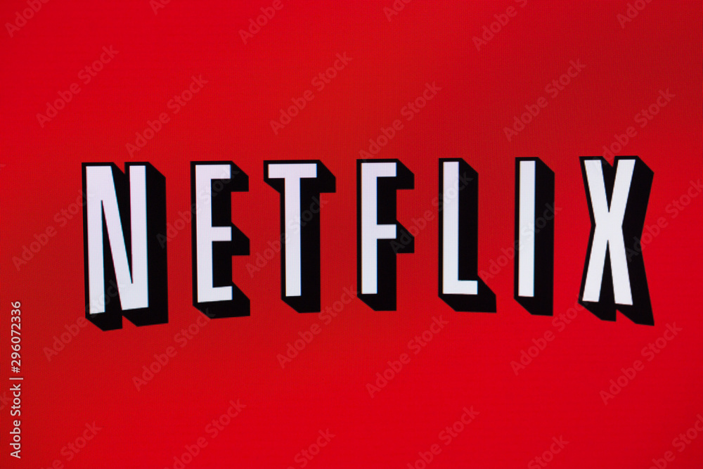 Netflix logo on a monitor screen. Stock Photo | Adobe Stock