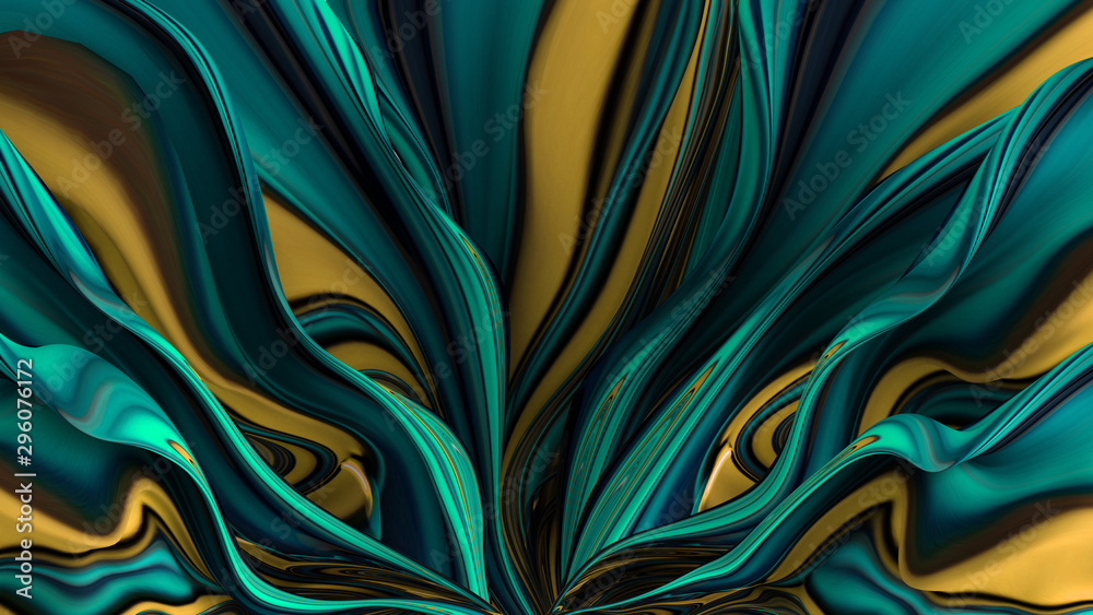 Bright background with a volumetric pattern and print. 3d illustration ...