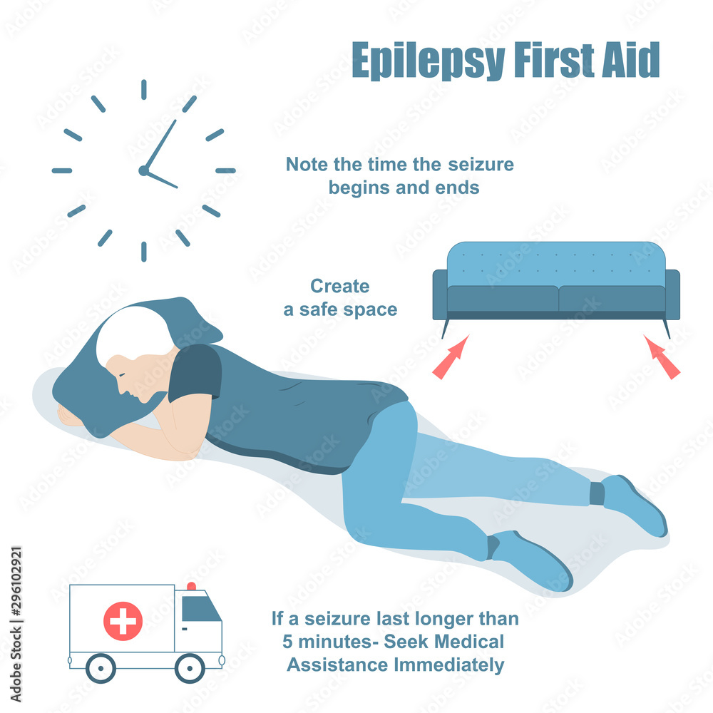 Epilepsy First Aid Stock Vector | Adobe Stock