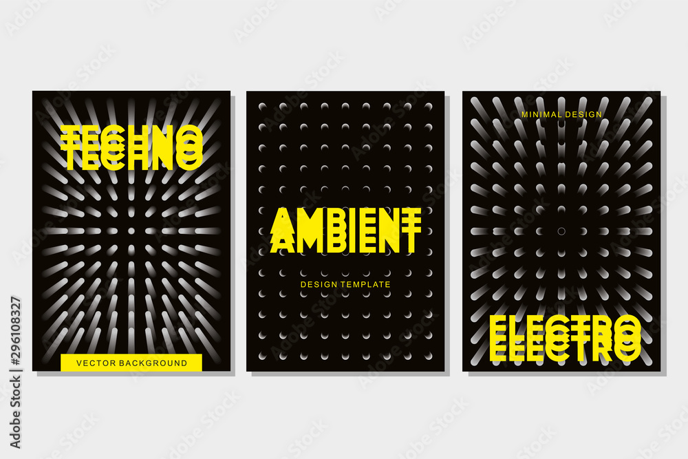 Underground rave. Electronic festival banner template. Techno music ...