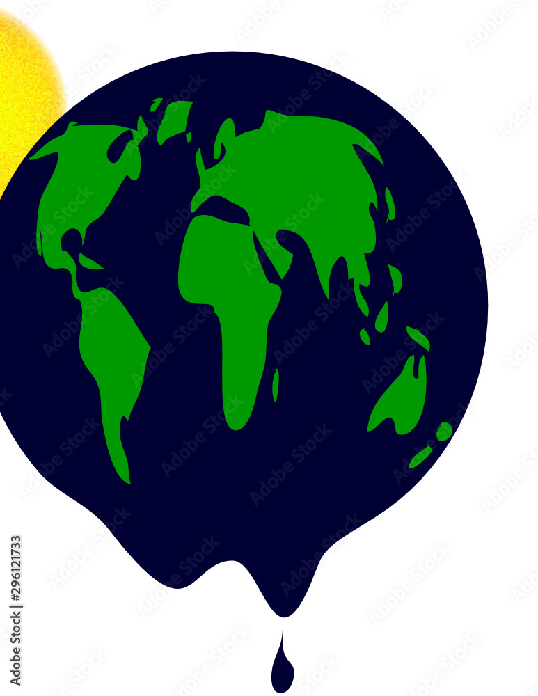 Global Warming Cartoon Stock Vector | Adobe Stock