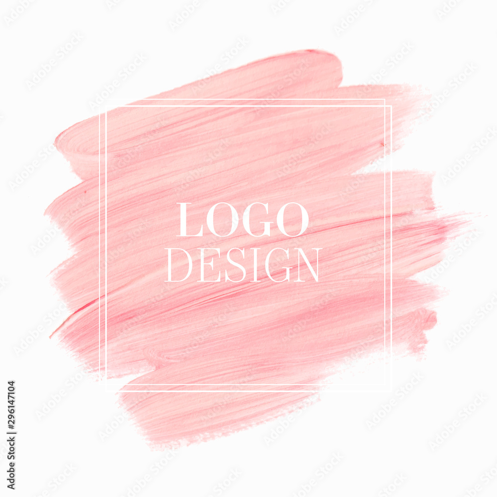 Logo Art Design paint abstract shape background - Vector. Stock Vector ...