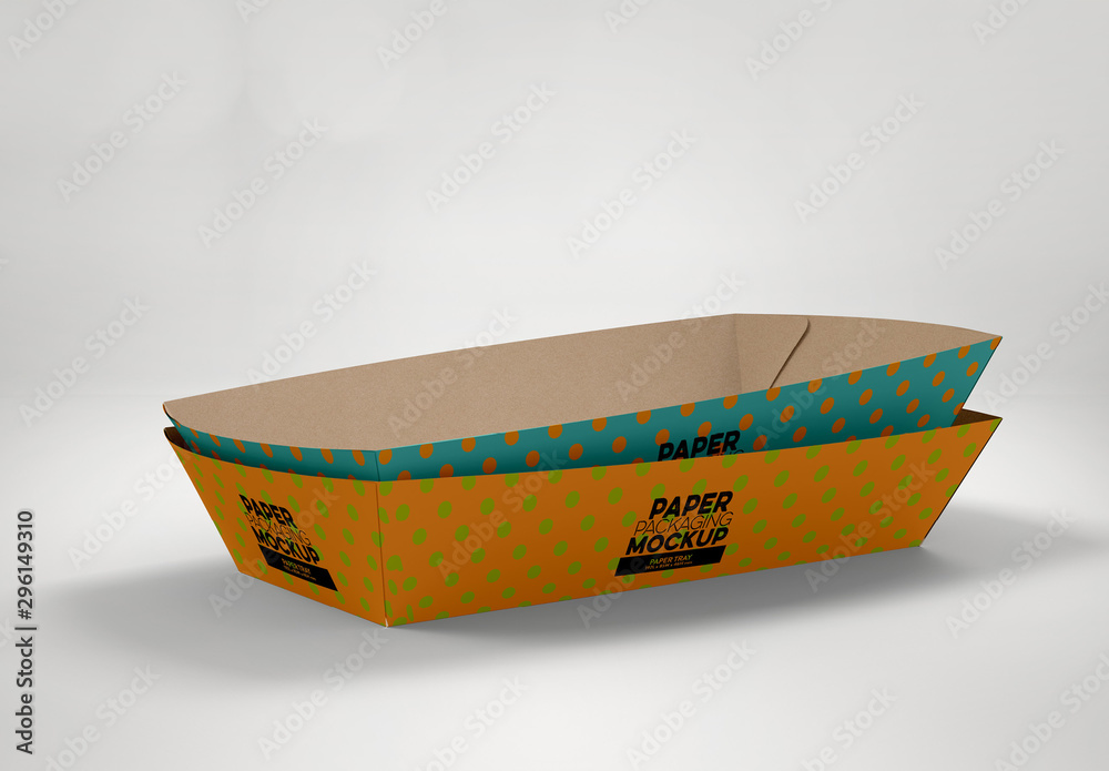 Stacked Paper Tray Mockup Stock Template | Adobe Stock