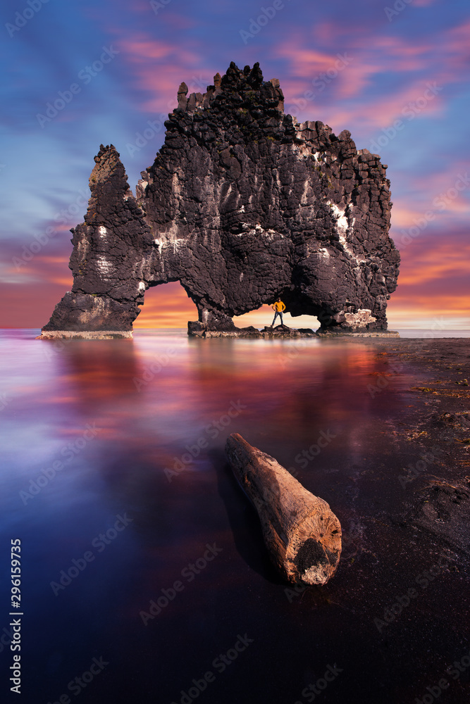 Hvitserkur - unique natural basalt rock in Iceland. 15 meter high ...