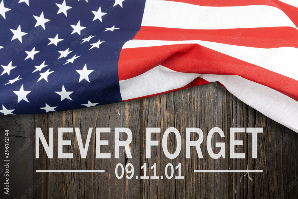 9/11 Patriot Day, September 11. "Never Forget" Stock Photo | Adobe Stock