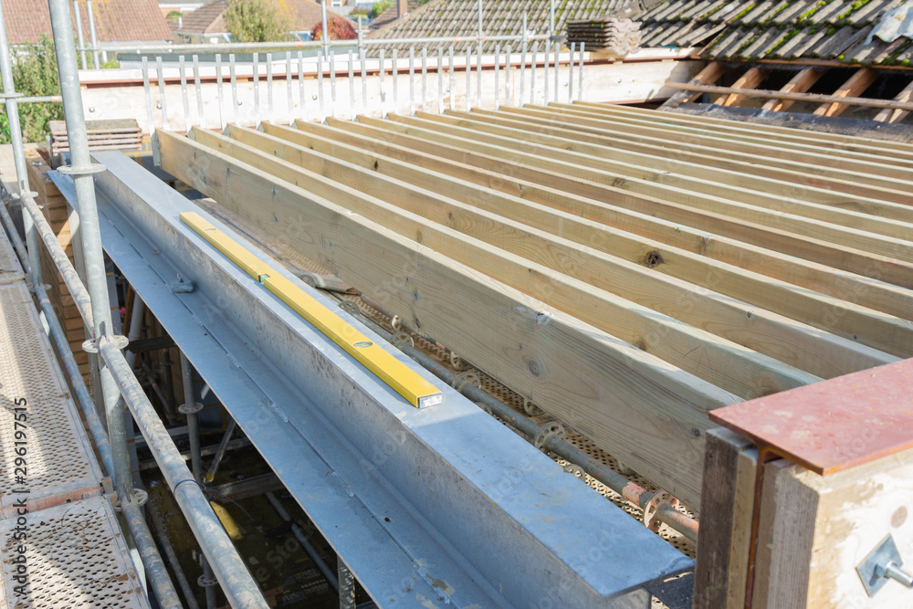 Renovation projects. Building of extension of the existing house ...