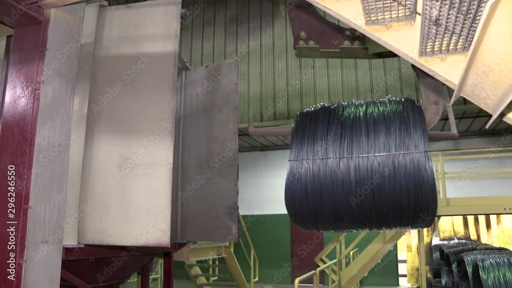 Forklift truck for use to loading wire rod or coil. Metallurgical ...