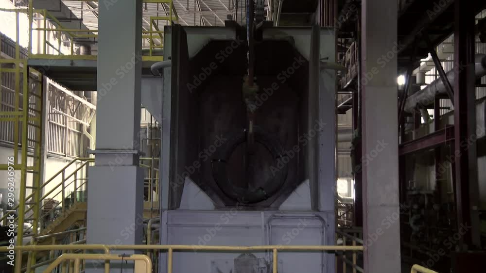 Forklift truck for use to loading wire rod or coil. Metallurgical ...