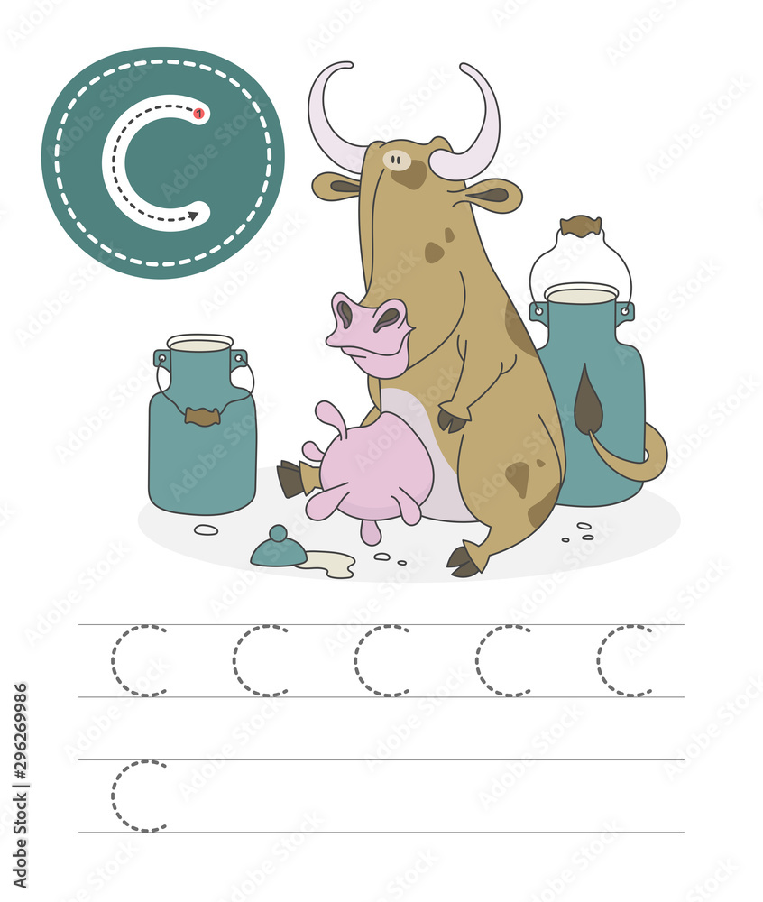 Learning to write a letter - C. A practical sheet from a set of ...