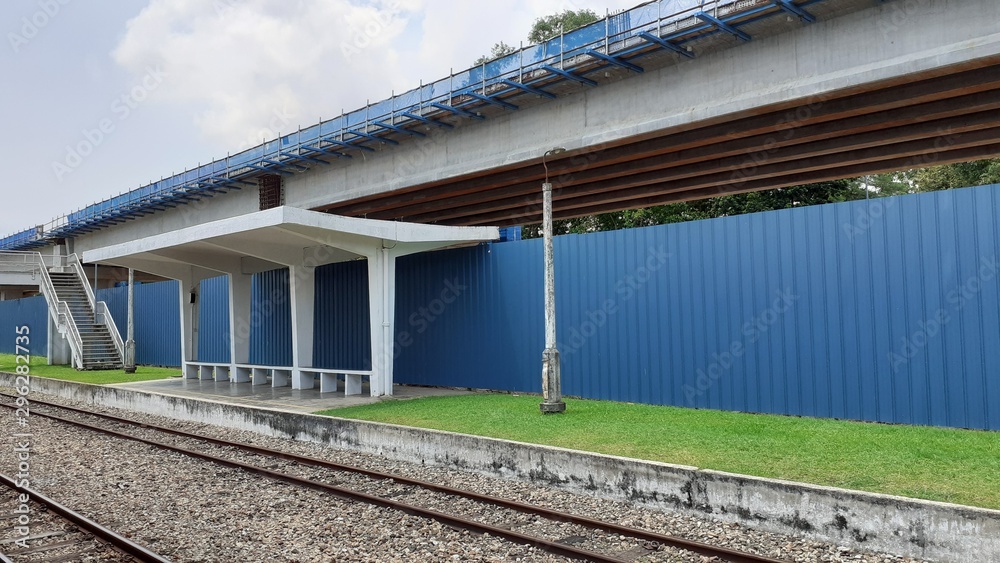 ktm commuter train construction site in kluang, johor, malaysia Stock ...
