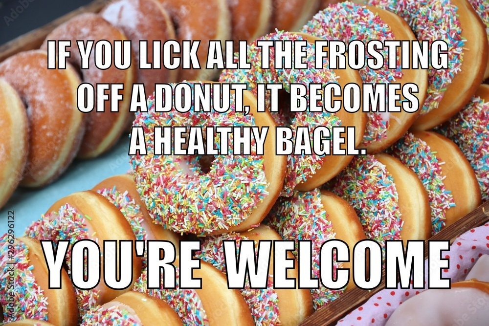 Healthy food meme Stock Photo | Adobe Stock