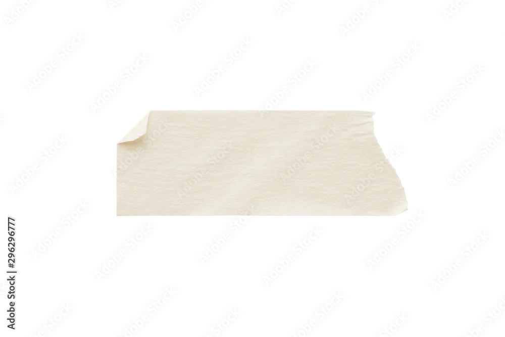 Adhesive paper tape isolated on white background Stock Photo | Adobe Stock