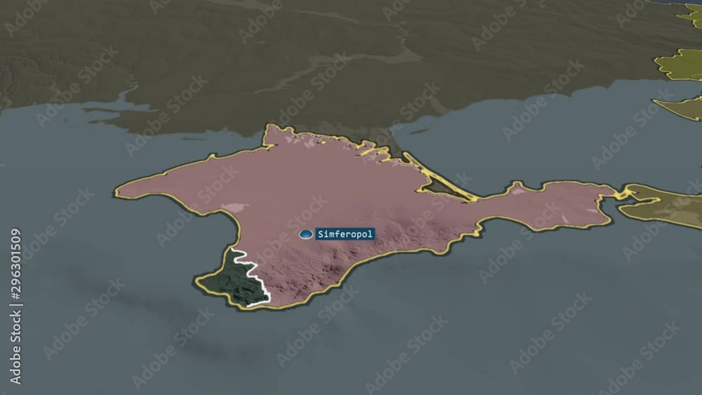 Crimea - autonomous republic of Russia (territory after annexation of ...