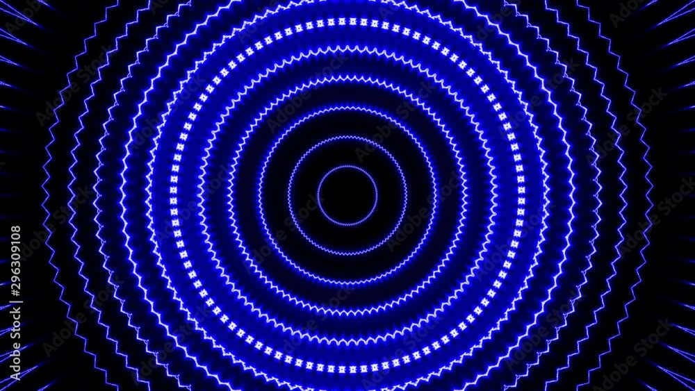 4K triangle Abstract Background neon glow color moving seamless art ...