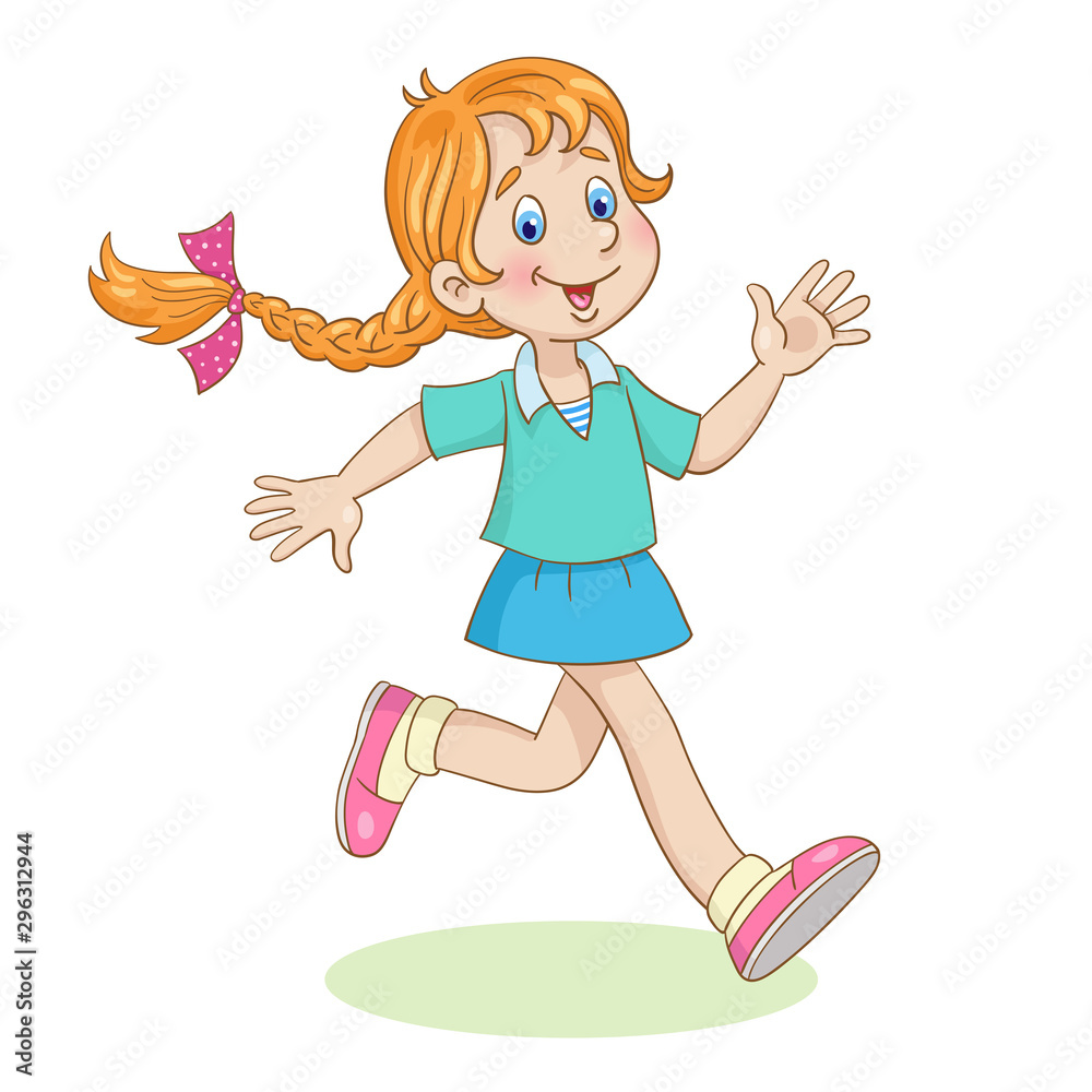 Hopping On One Foot Clipart