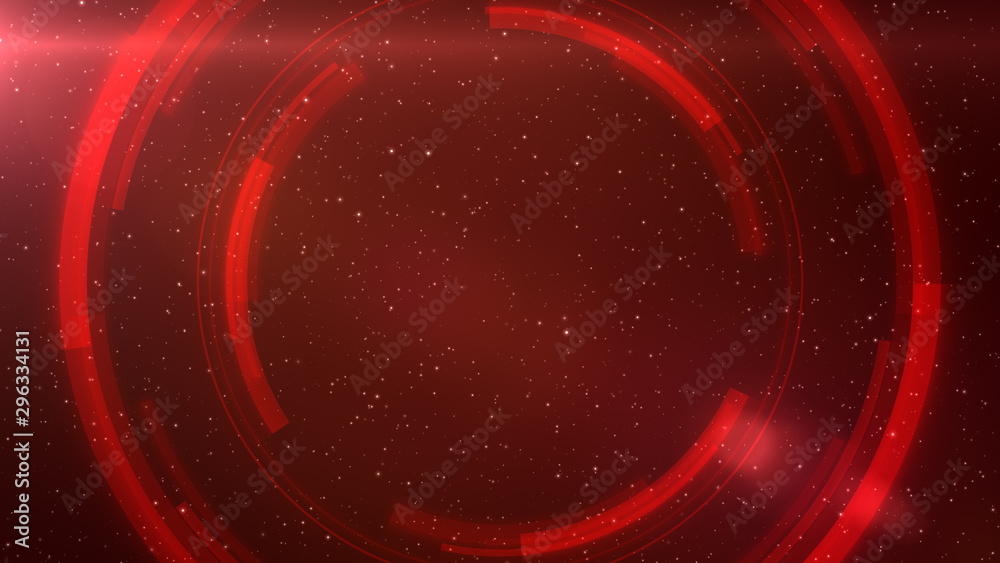Red HUD circles with stars in the background Stock Illustration | Adobe ...