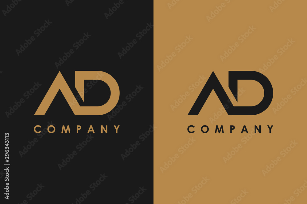 Letter A and D Logo Design Vector Logo Template Stock Vector | Adobe Stock