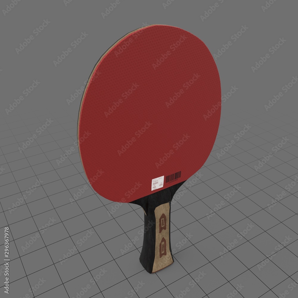 Table tennis racket Stock 3D asset | Adobe Stock