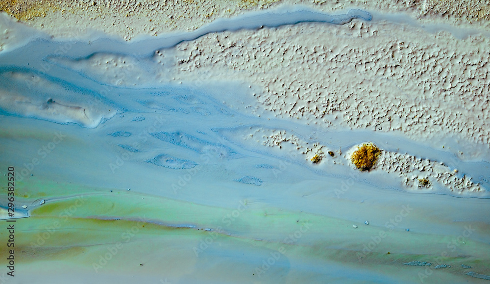 sand texture polluted with toxic mining chemical residuals Stock Photo ...