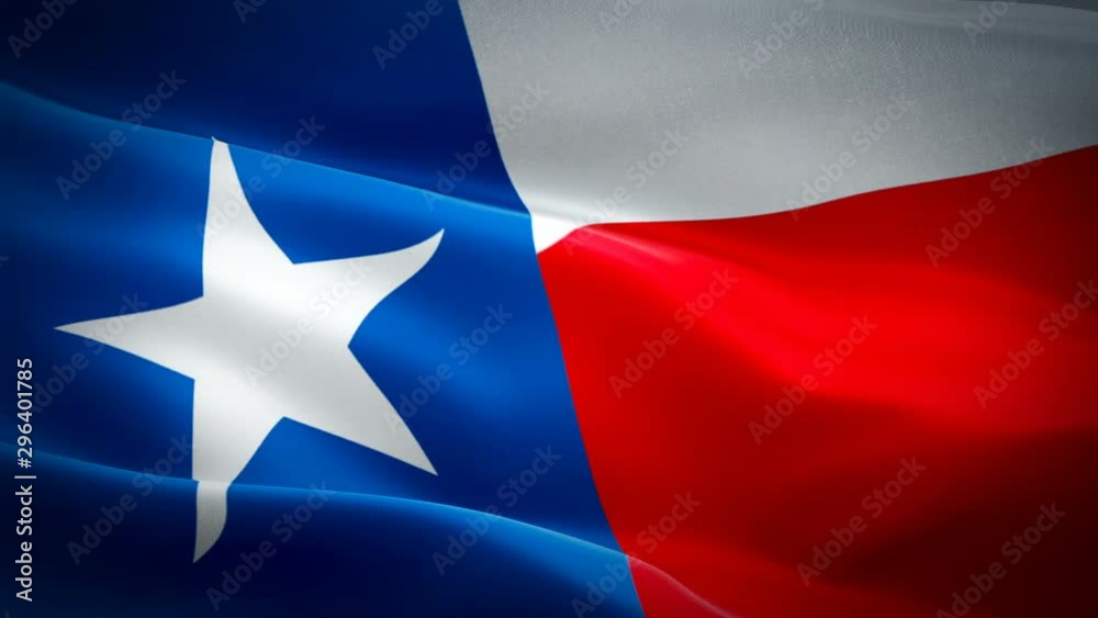 Texas State flag video waving in wind. Realistic US State Flag ...
