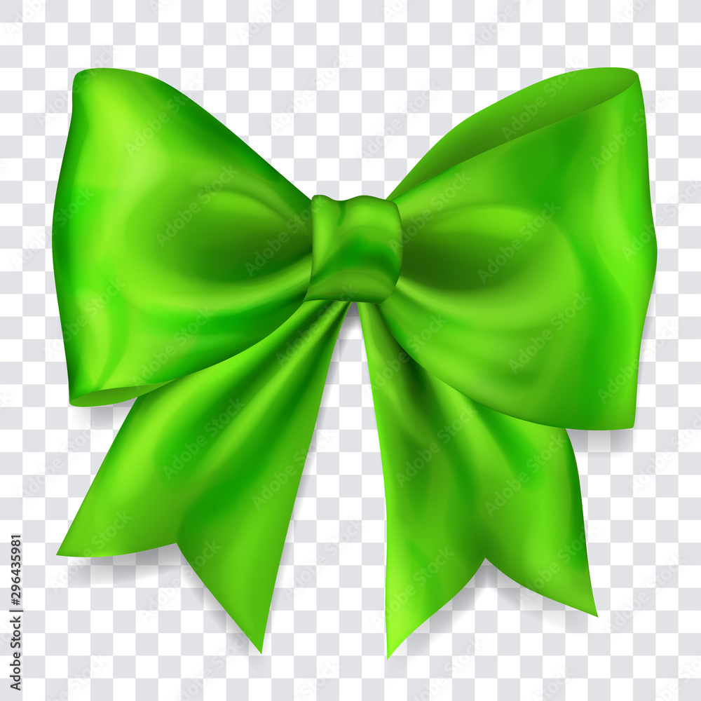 Green Ribbon Bow Png