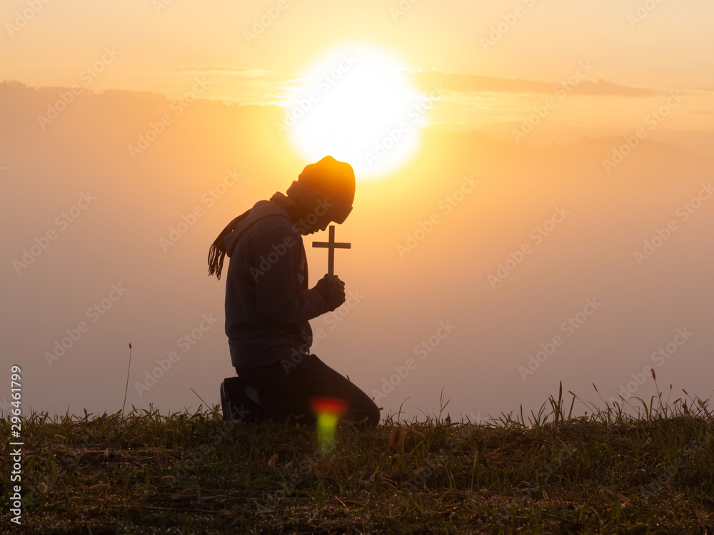 Human praying to the GOD. Eucharist Therapy Bless God Helping Repent ...