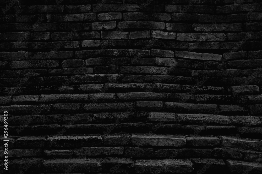 Black brick wall texture for background. Stock Photo | Adobe Stock