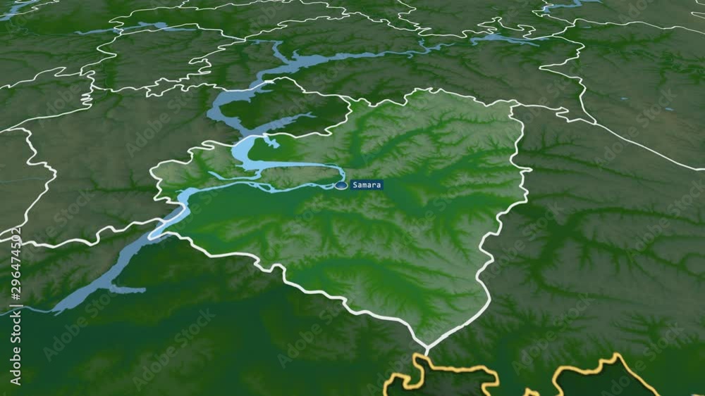Vidéo Stock Samara - region of Russia (territory after annexation of ...