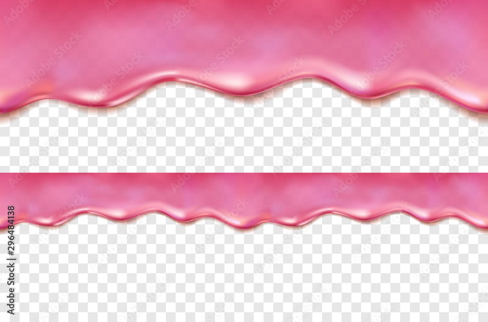 Jam seamless pattern isolated on transparent background. Red splash ...