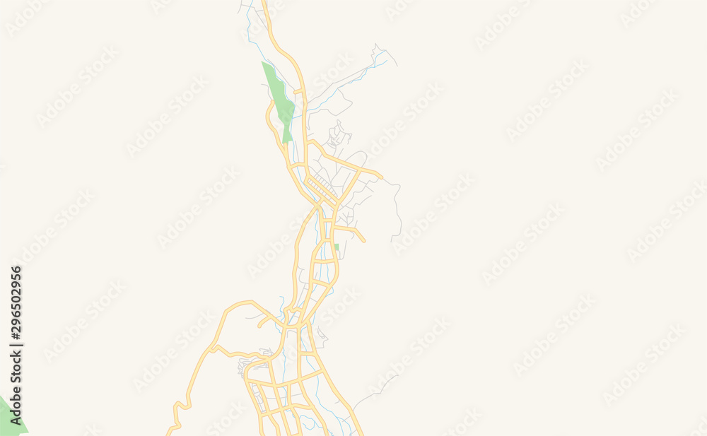 Printable street map of Altay, China Stock Vector | Adobe Stock