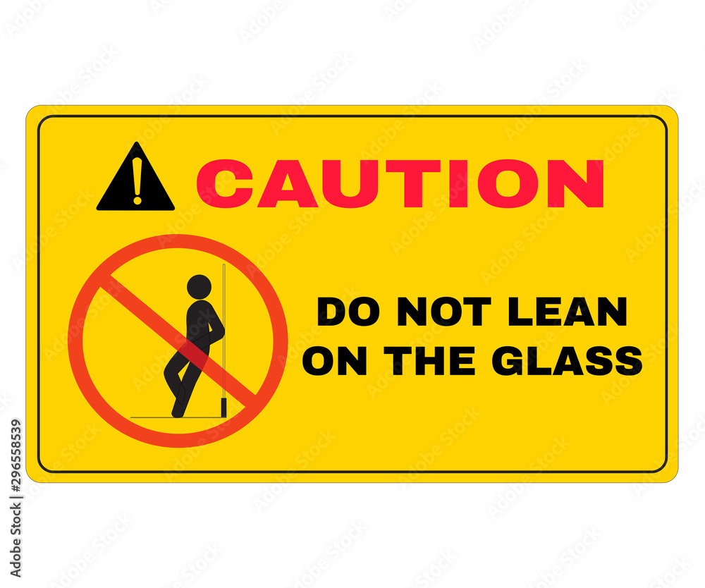 Accident Prevention signs, Caution board with message caution do not ...