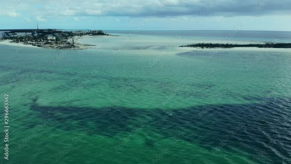 Deep Water Cay East End. Aftermath Hurricane Dorian, Grand Bahama Stock ...