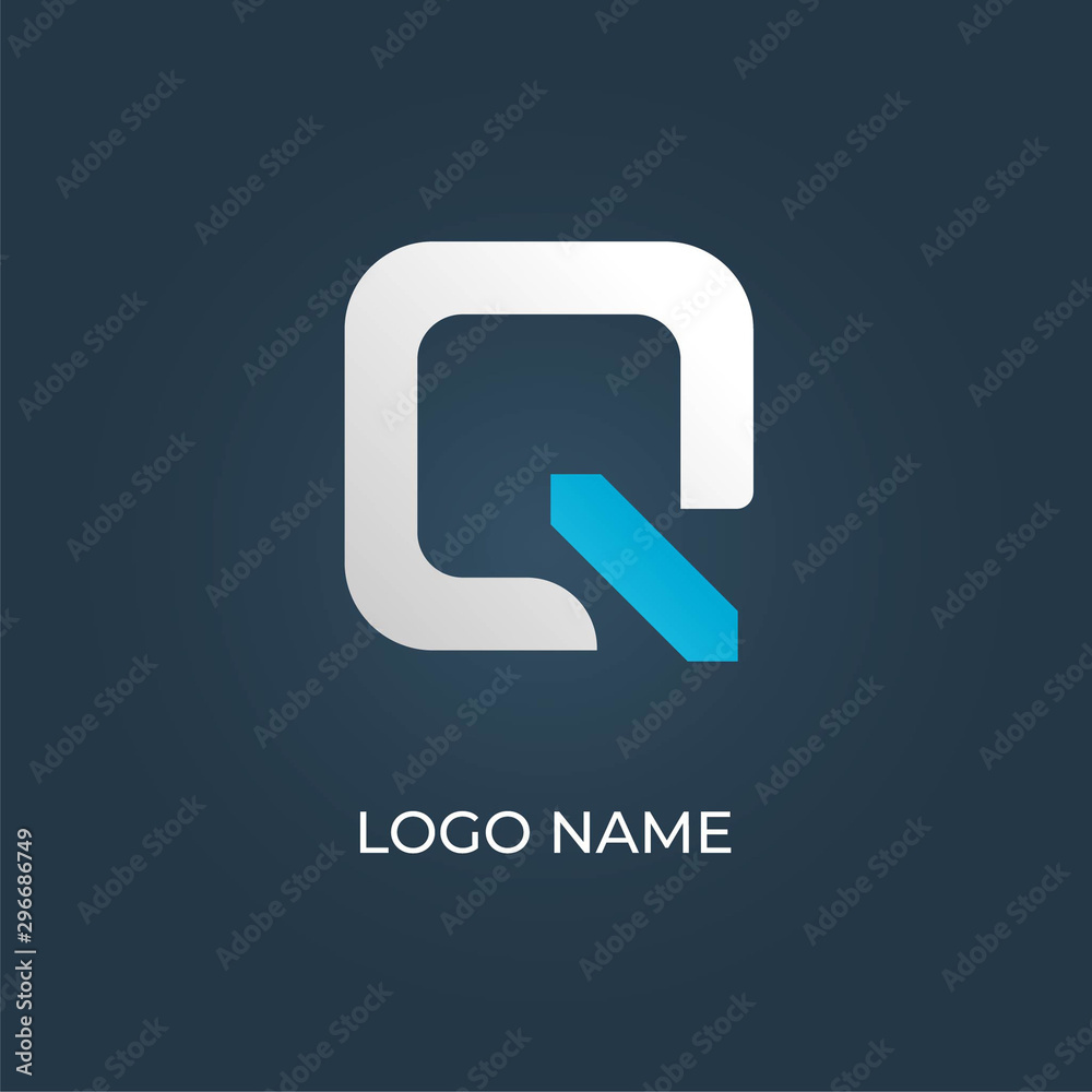 Letter "Q" logo isolated. Alphabet vector Stock Vector | Adobe Stock