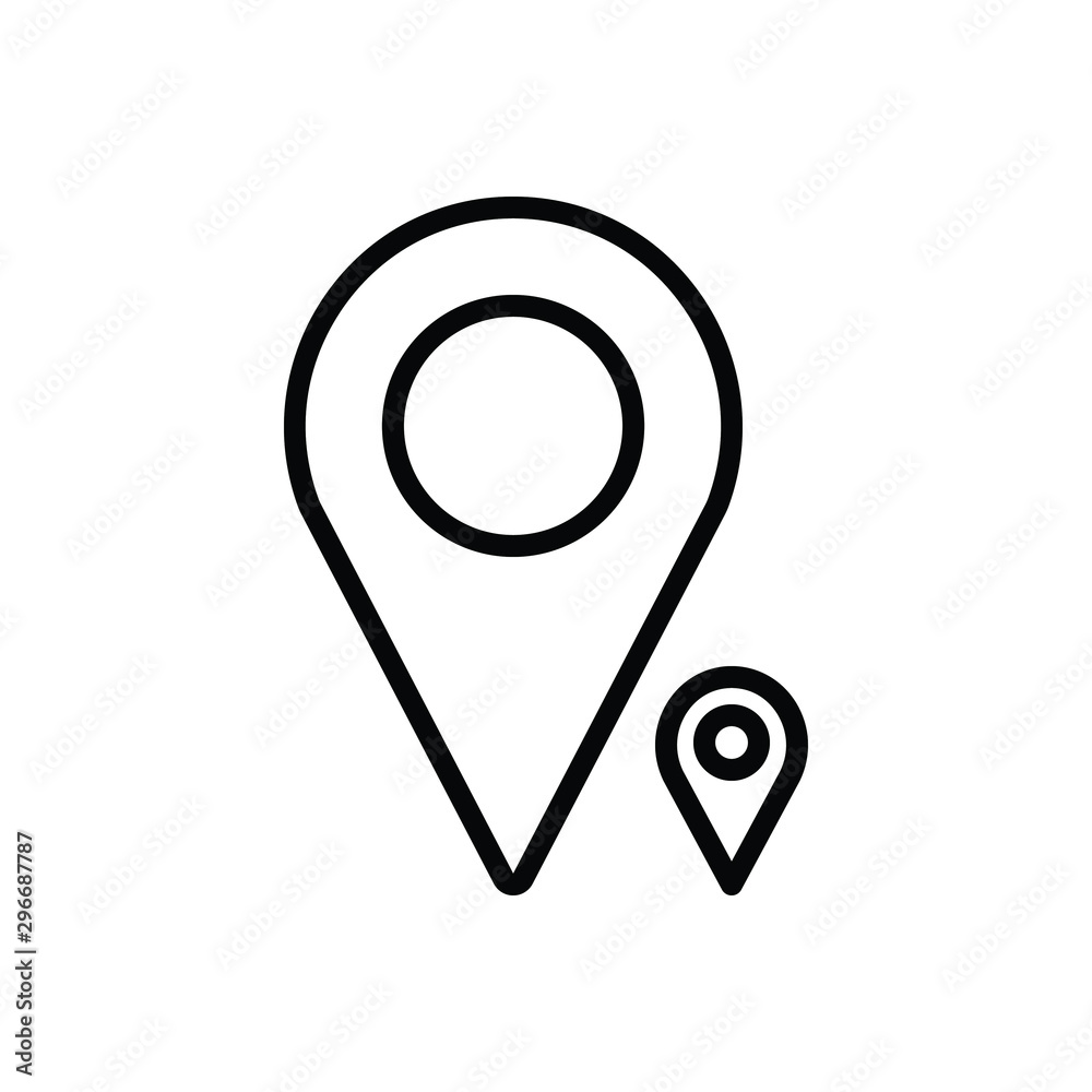 Black line icon for massive Stock Vector | Adobe Stock