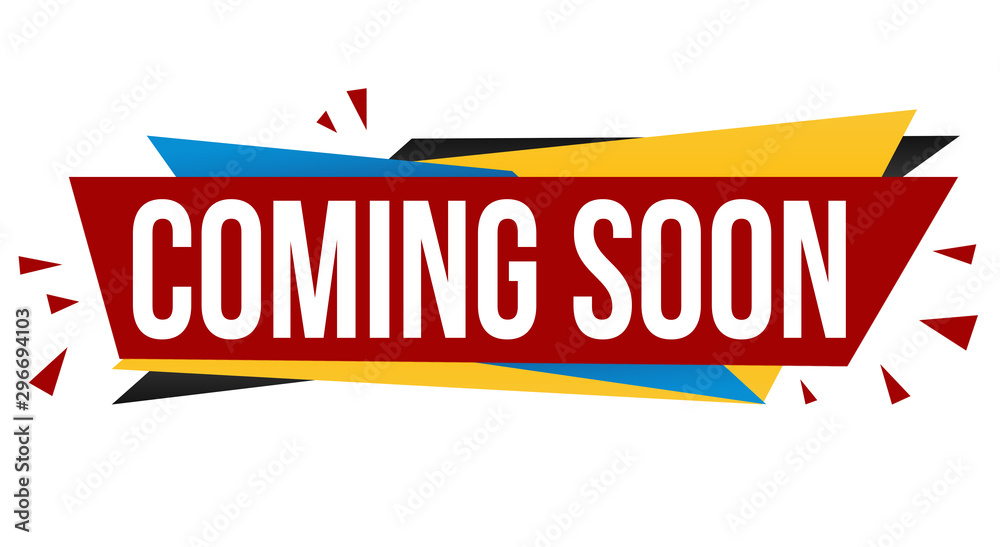 Coming soon banner design Stock Vector | Adobe Stock