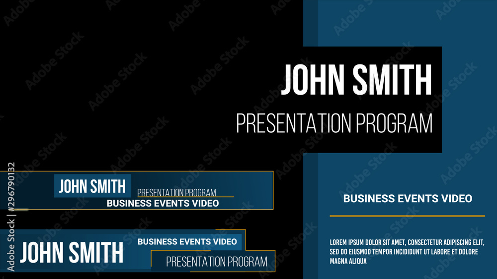 Big Lower Thirds Stock Template | Adobe Stock