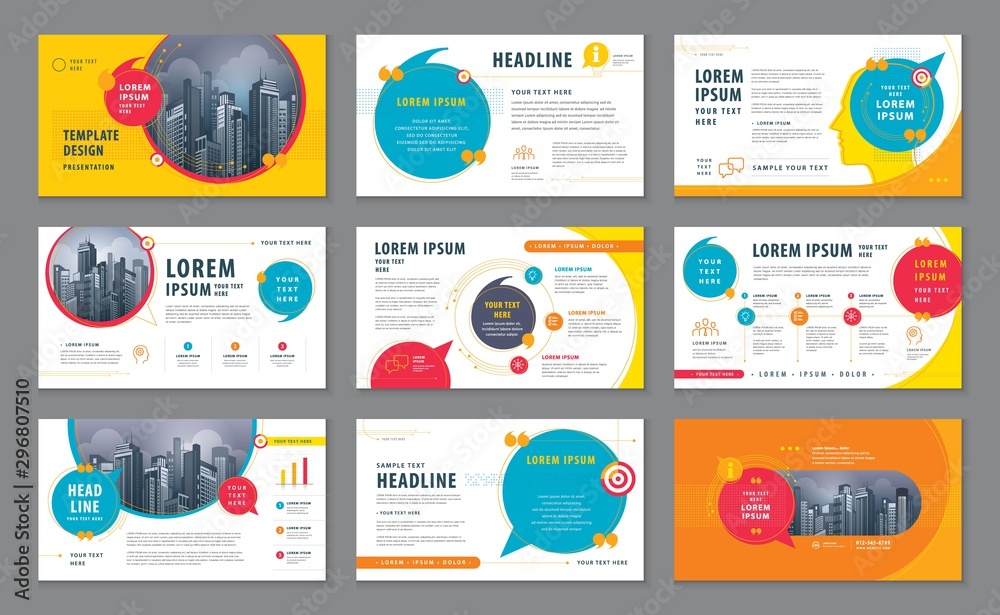 Abstract Presentation Templates, Infographic elements Template design ...