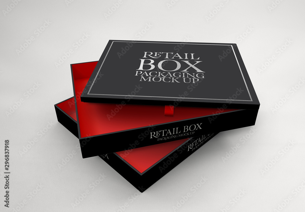 Stacked Rigid Boxes Mockup Stock Template | Adobe Stock