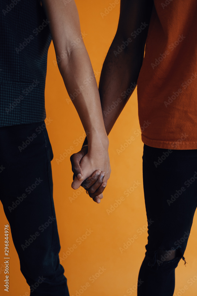 Two Guys Holding Hands