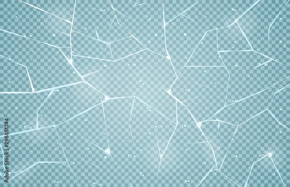 Ice surface texture. Isolated on transparent background. Vector ...
