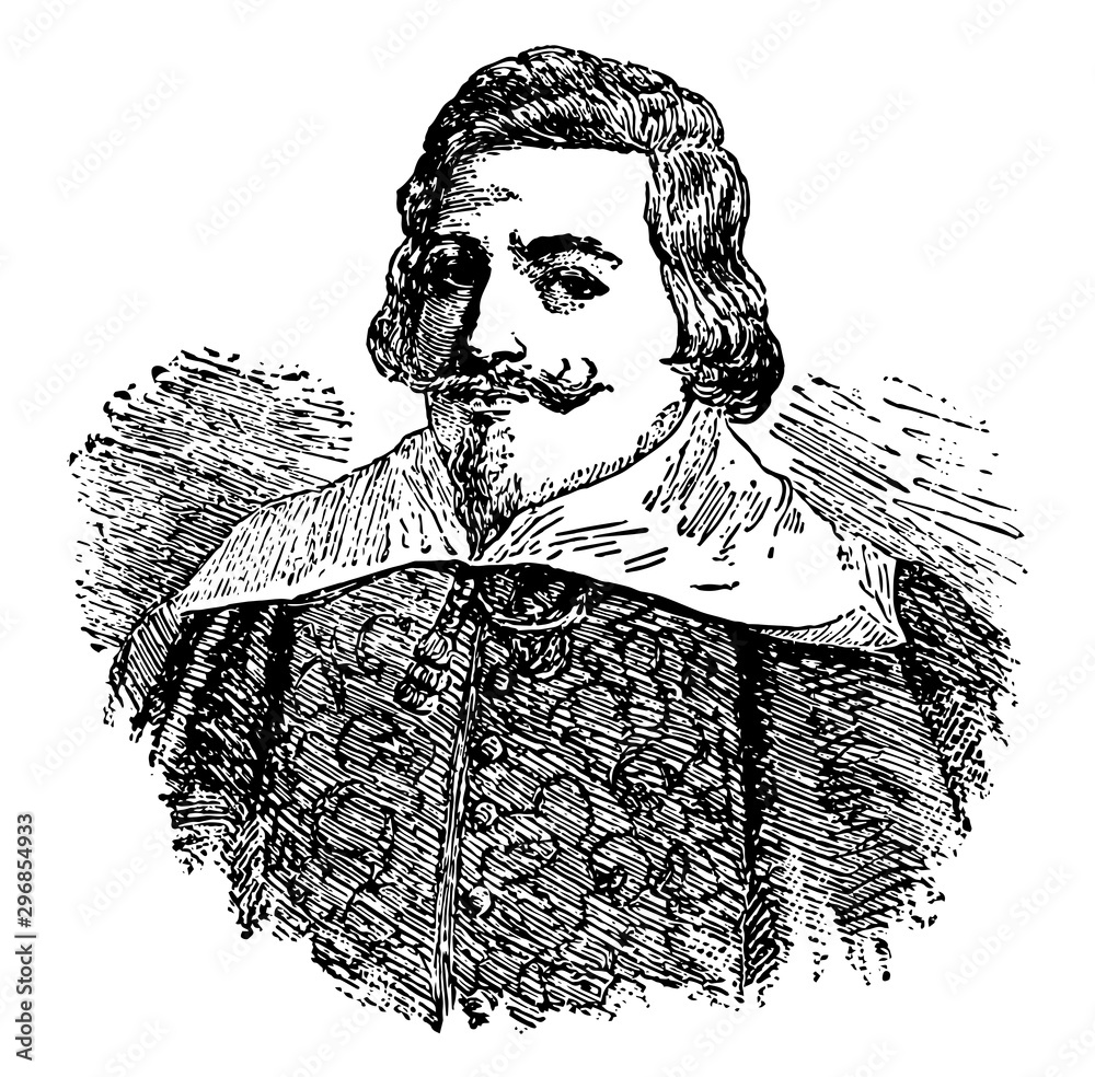 John Pym vintage illustration Stock Vector | Adobe Stock