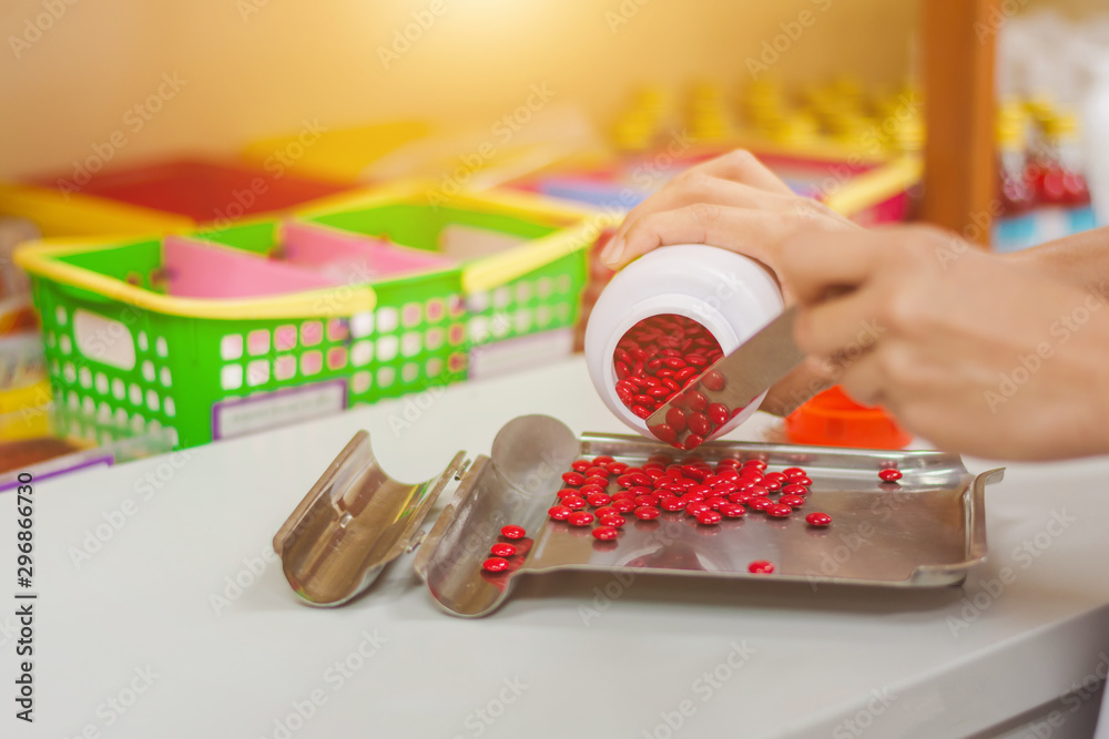 Pharmacist Counting Pills