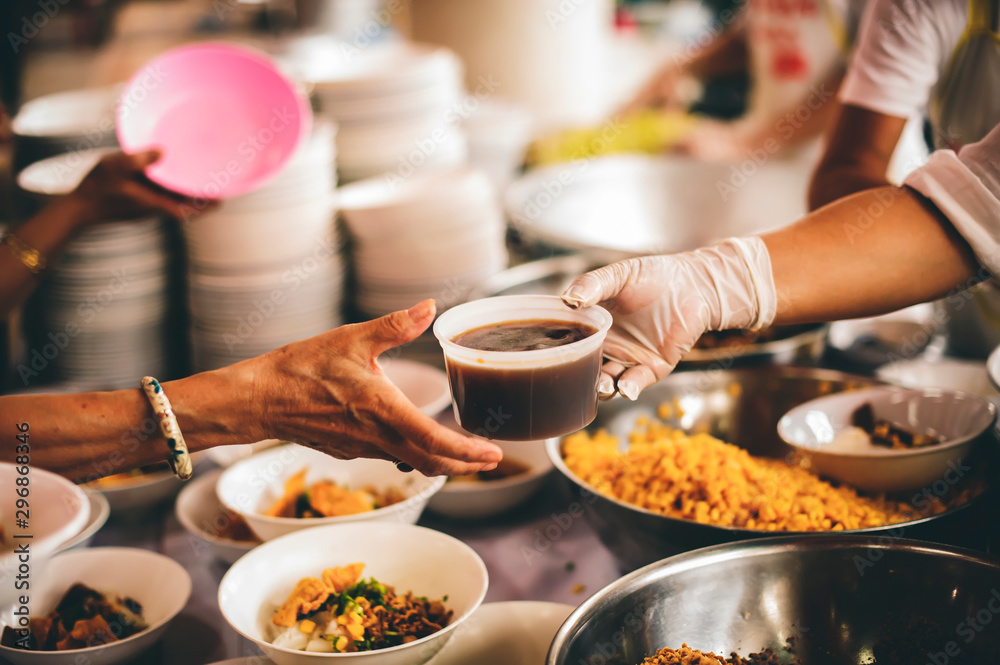 Providing free food for the poor to fill their stomachs and alleviate ...