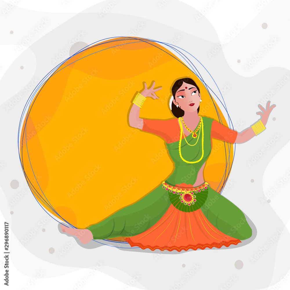 Character Of Indian Classical Dancer Stock Vector Adobe Stock