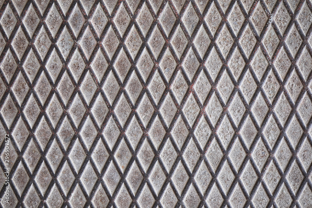 Metallic texture belonging to some street furniture. Worn metal texture ...