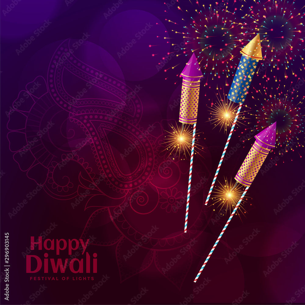 shiny diwali crackers firework celebration background design Stock ... shiny diwali crackers firework celebration background design Stock ...