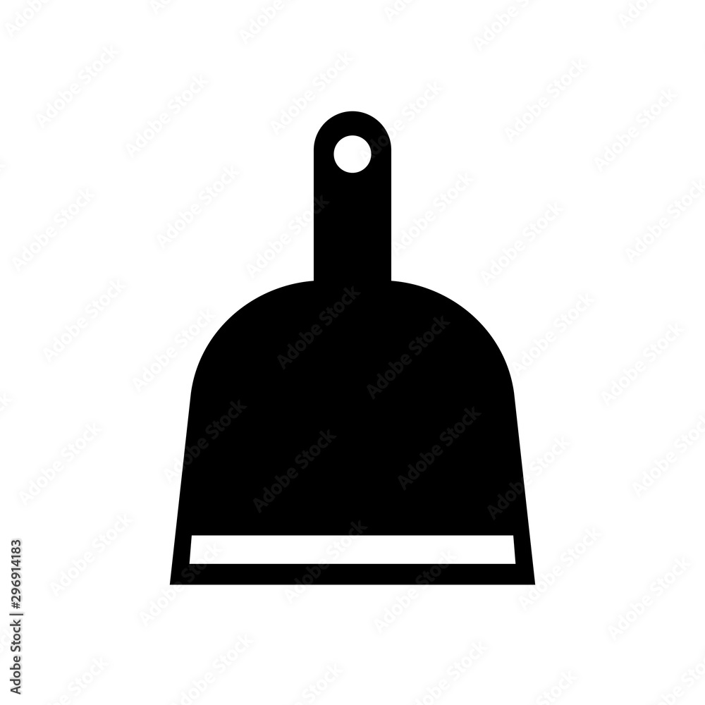 Dust pan vector pictogram Stock Vector | Adobe Stock
