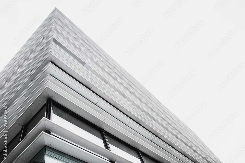 Skyscraper Business Office, blue sky background, Corporate buildings ...