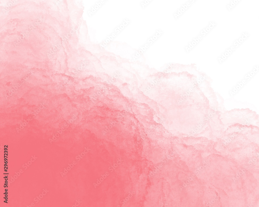 Water color, pink, white background, used as a background in the ...