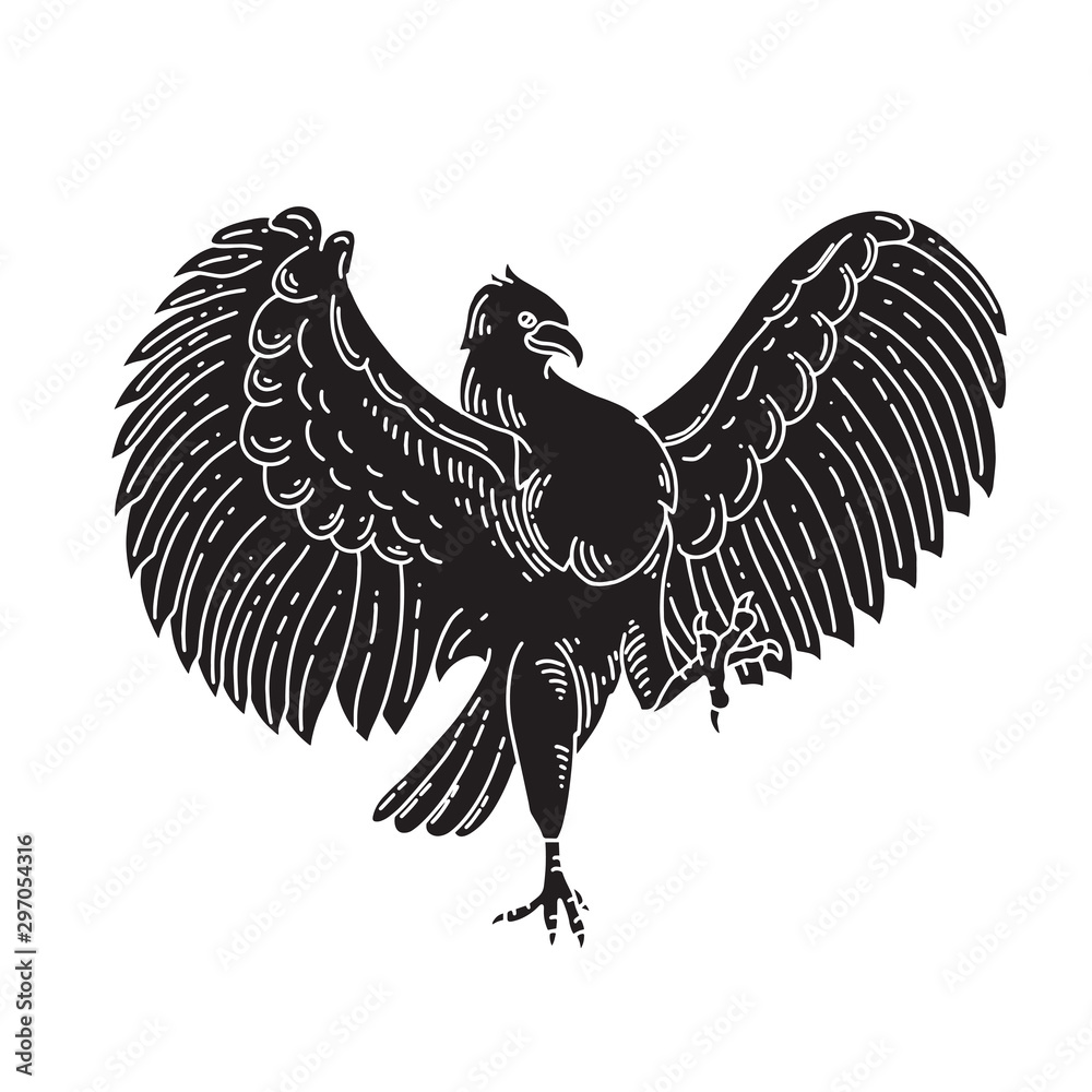 Garuda abstract minimal simple geometric logo design icon template ...